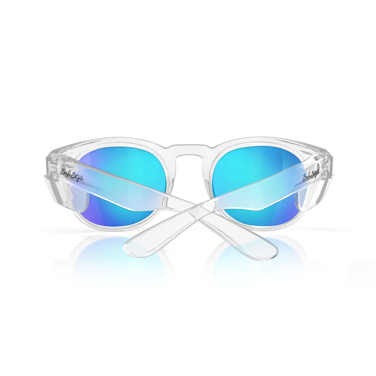 SafeStyle Cruisers Clear Frame/ Mirror Blue Polarised Lens – Worklocker ...