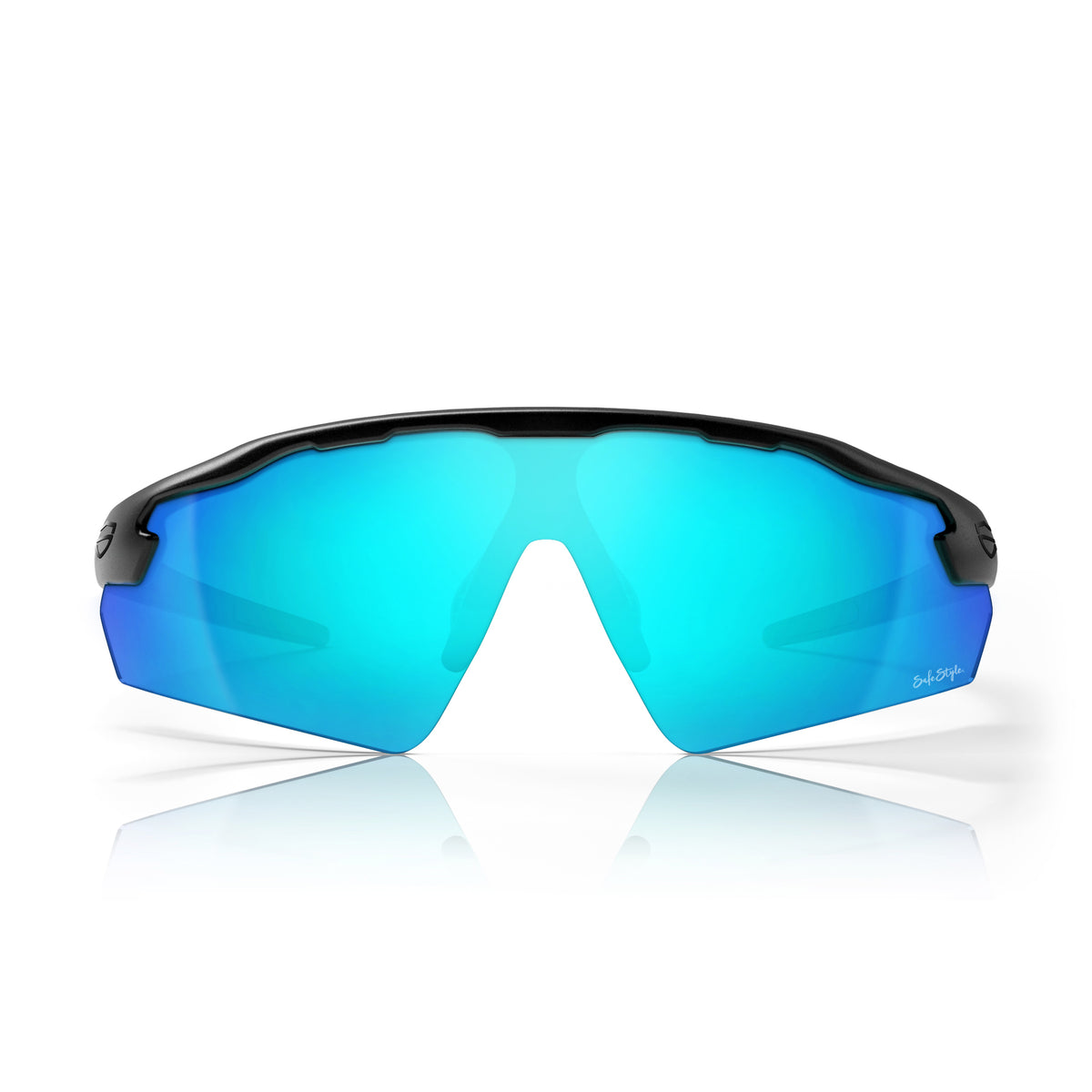 Safestyle Phantoms Matte Black Frame Reflectors Blue Lens – Worklocker ...